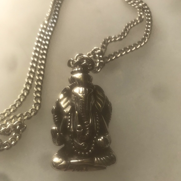 Accessories | Stainless Steel Elephant Buddha Chain | Poshmark
